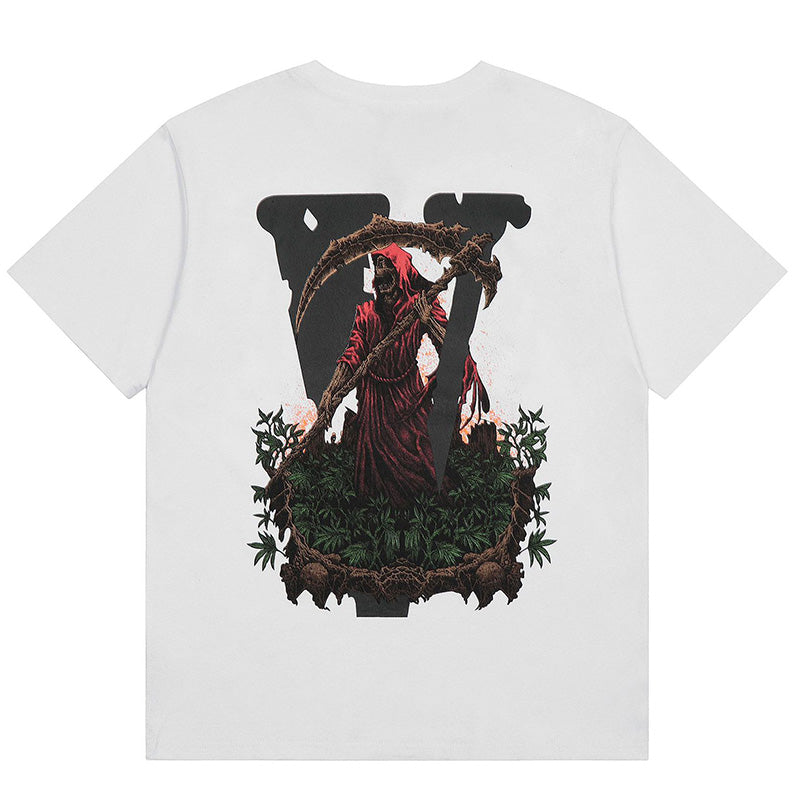 VLONE PSkeleton devil big V print T-Shirts – BOGTOM